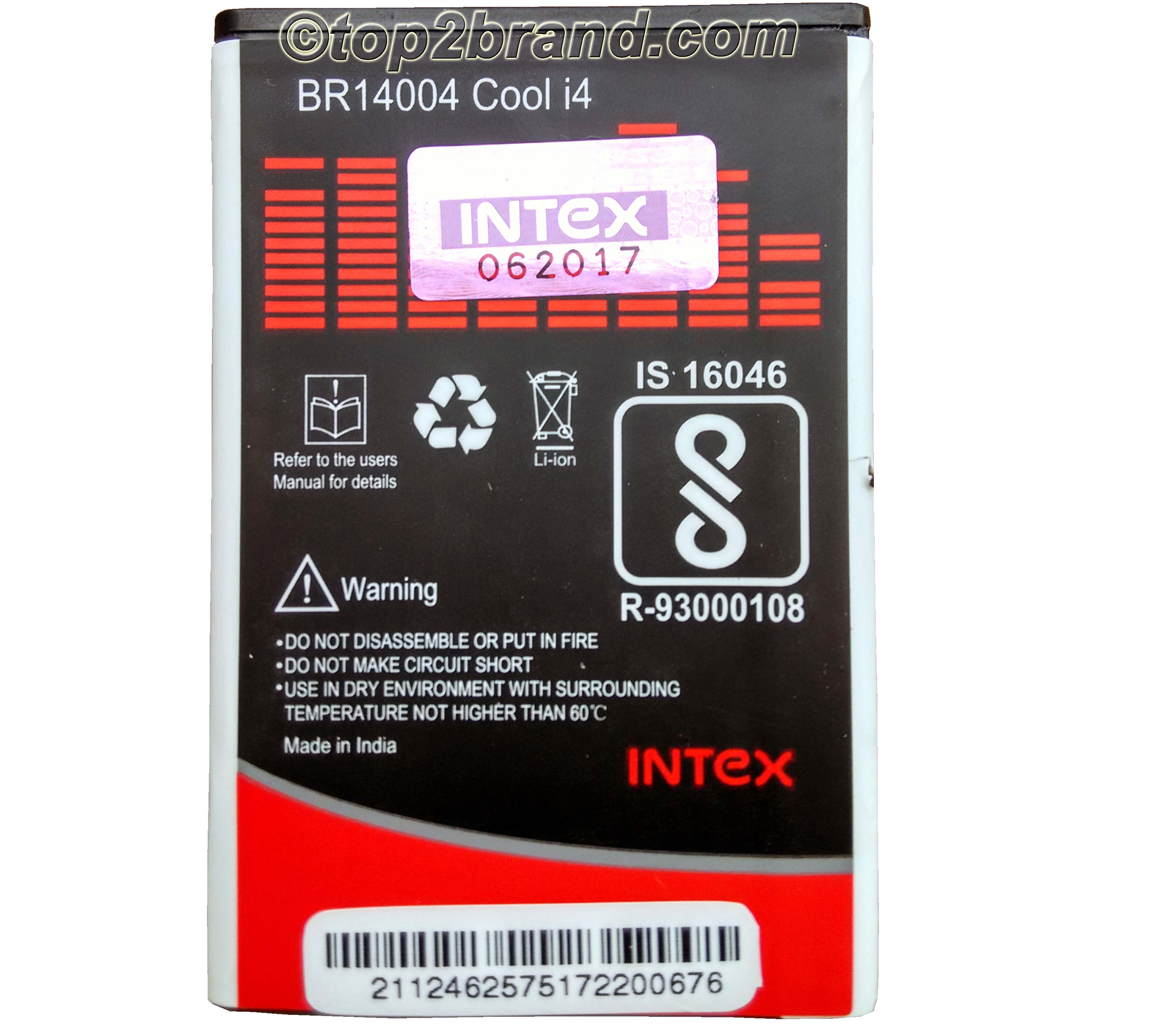 Intex Cool i4 battery - top2brand.com